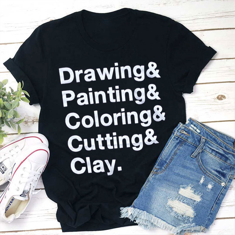 Graphic Teacher T-shirts With Art Subject – Teachergive