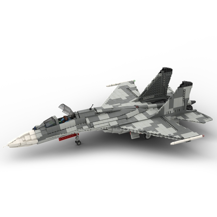 MOC-36720 Sukhoi SU-35 Flanker Model Military Theme Building Blocks To