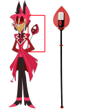 Hazbin Hotel Alastor Cosplay Prop Microphone