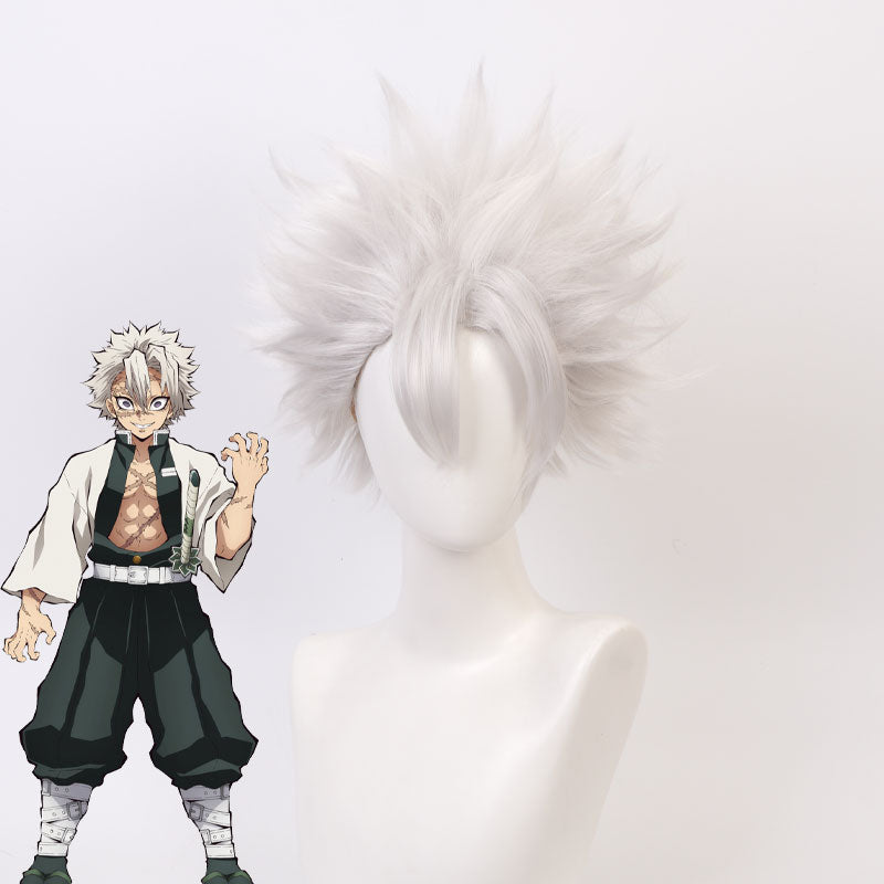 Demon Slayer Kimetsu no Yaiba Shinazugawa Sanemi Cosplay Wigs