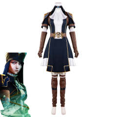 Game LOL Arcane Caitlyn Cosplay Costume The Sheriff of Piltover Caitly