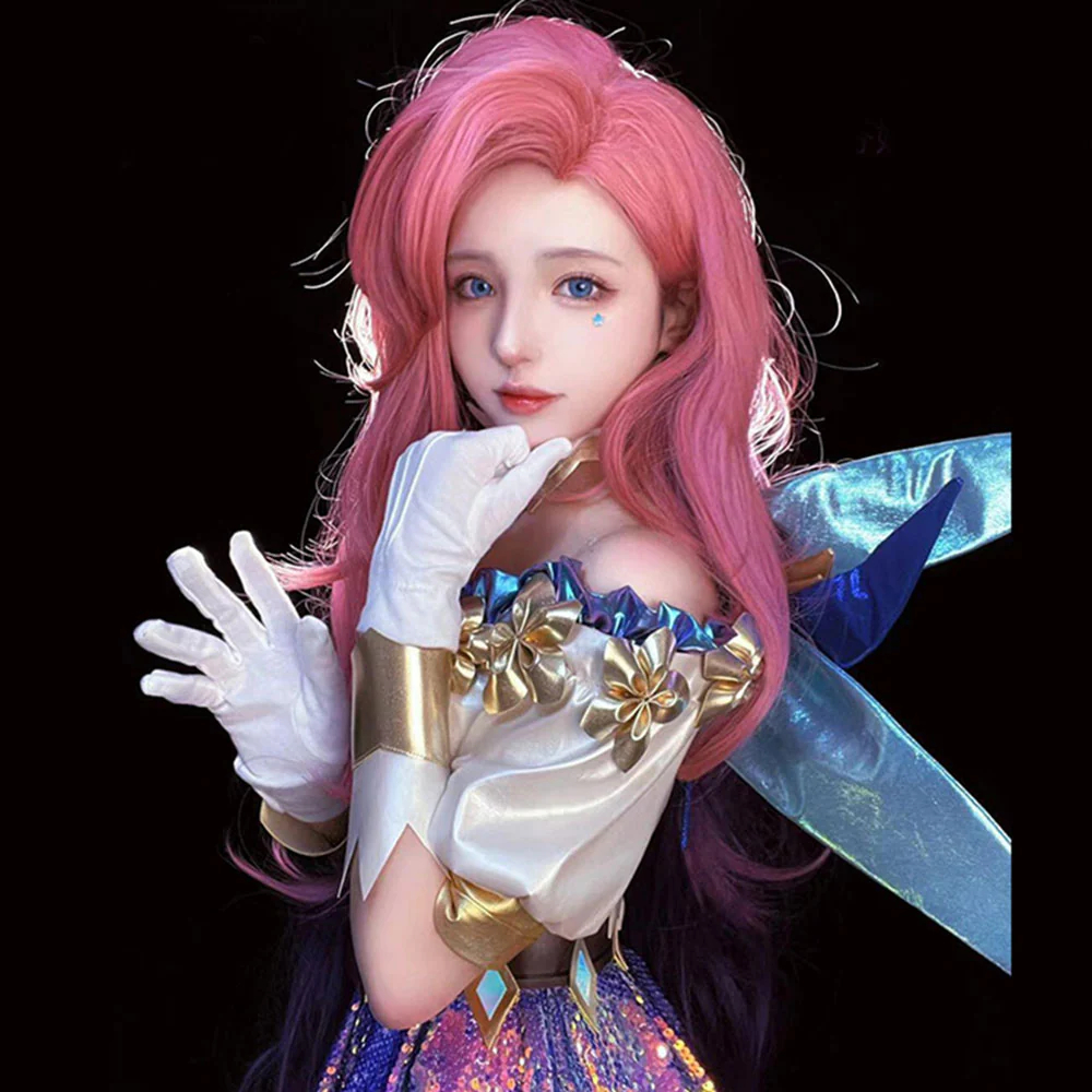 League Of Legends LOL The Starry-Eyed Songstress Seraphine Cosplay Cos