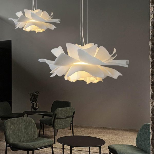 Nordic Simple White Flower Shape Ceiling Light by Labpiecesign ...