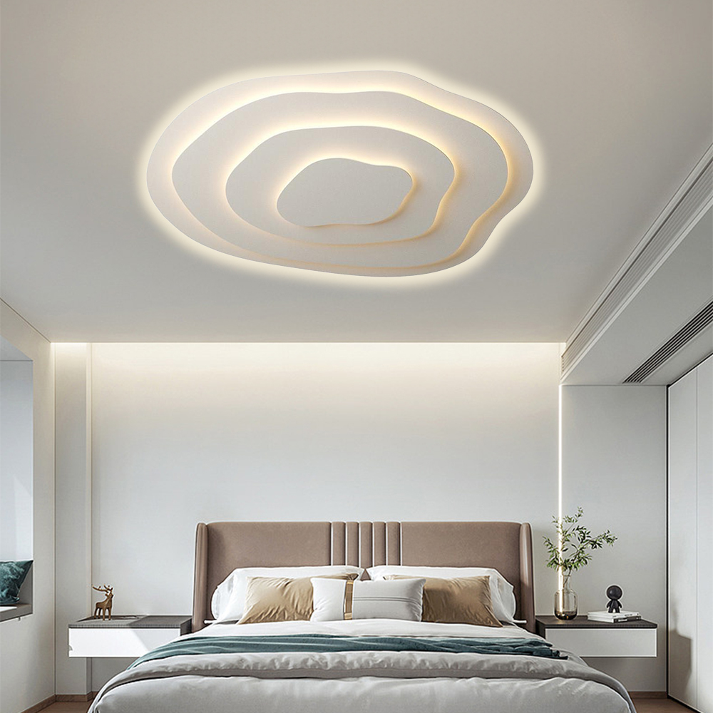 Minimalist Modern Style Irregular Round LED Ceiling Light – LabPieceSign