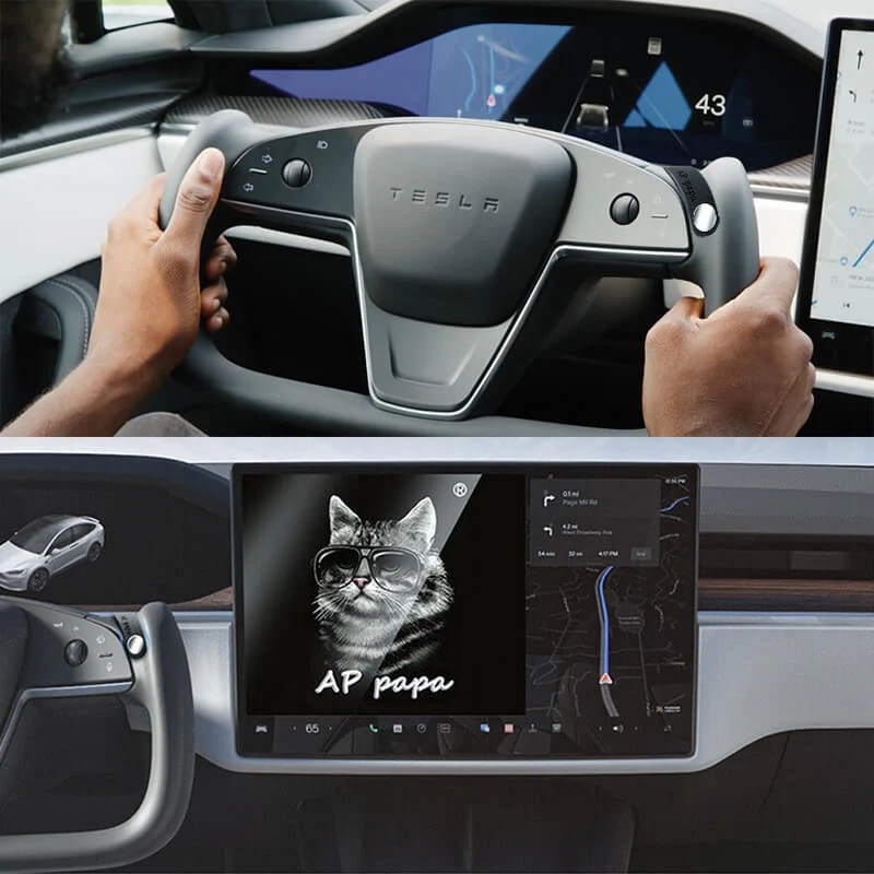 AP PAPA Yoke Version Autopilot Buddy for Tesla Model S/X (2021-2026 ...