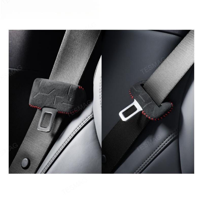 Alcantara Seat Belt Buckle Cover for Tesla Model S/3/X/Y – TESMAG