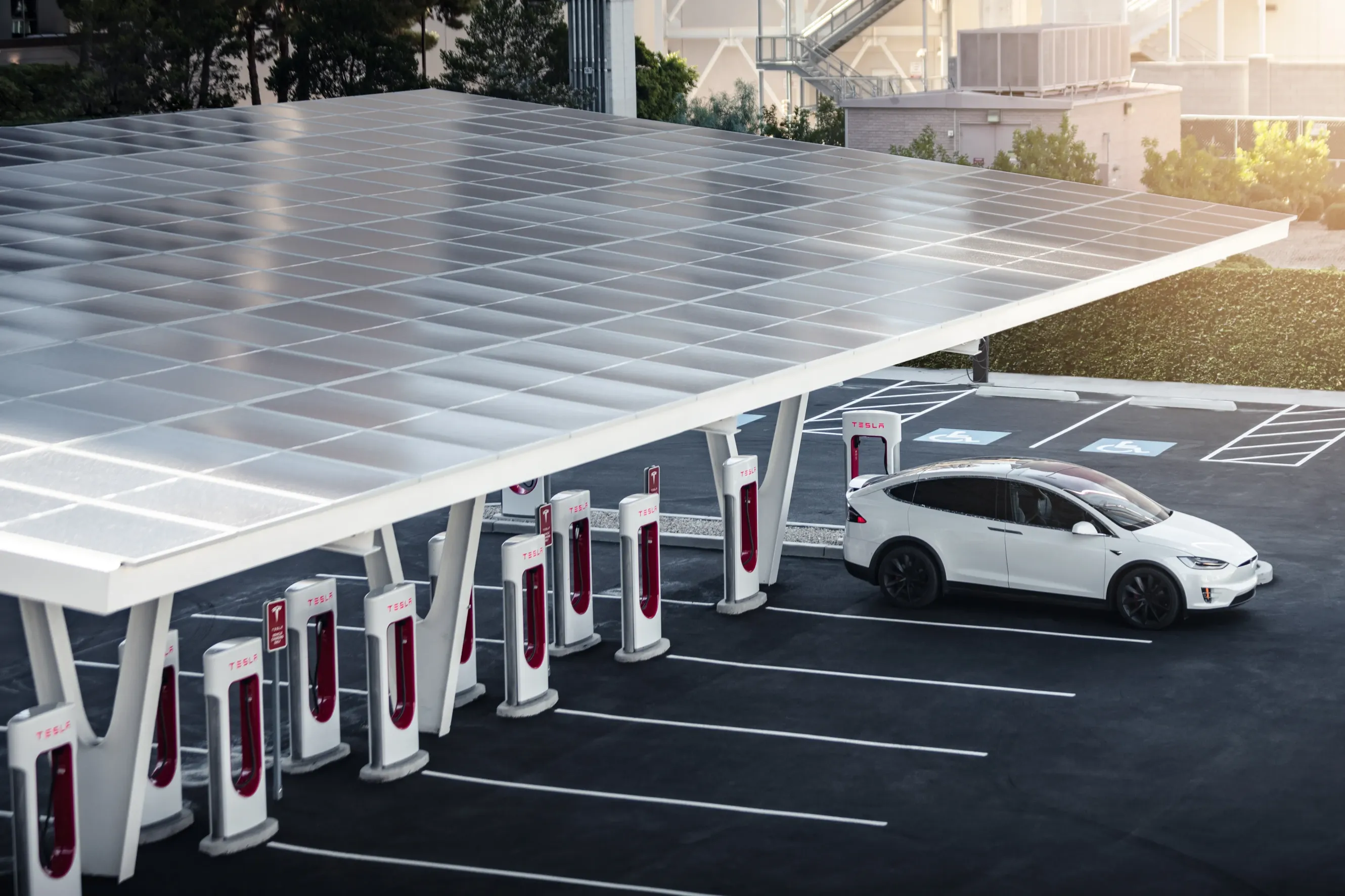 Inside "Project Oasis": How Tesla New Solar-Powered Supercharger Stati ...