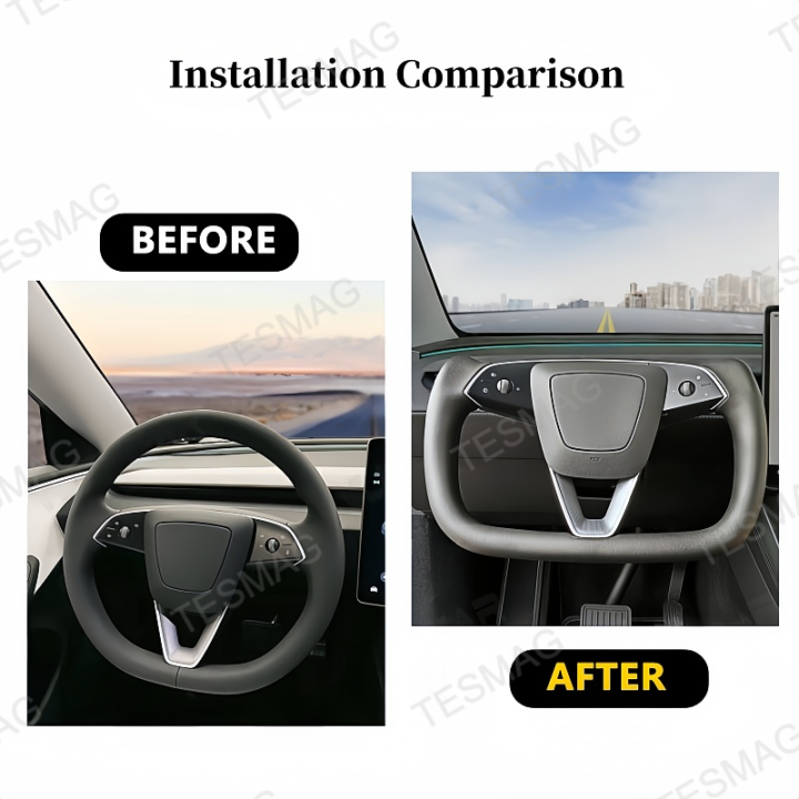 Model Y Juniper Yoke Steering Wheel with Heating Feature – TESMAG
