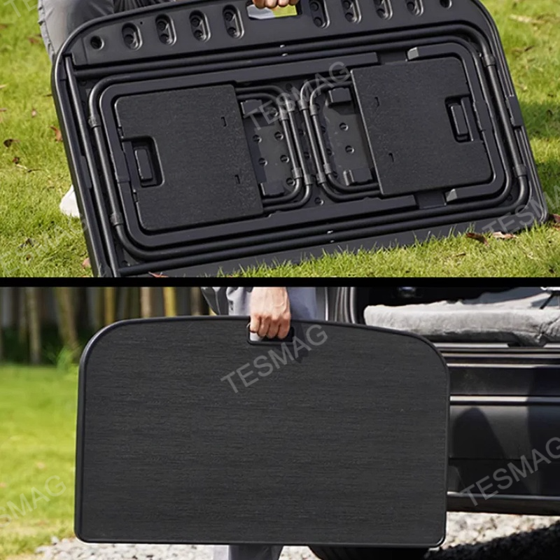 Multi-Functional Foldable Trunk Table for Tesla Model 3/Y/Cybertruck3 ...