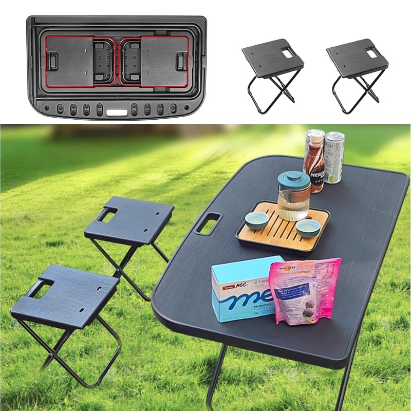 Multi-Functional Foldable Trunk Table for Tesla Model 3/Y/Cybertruck3 ...