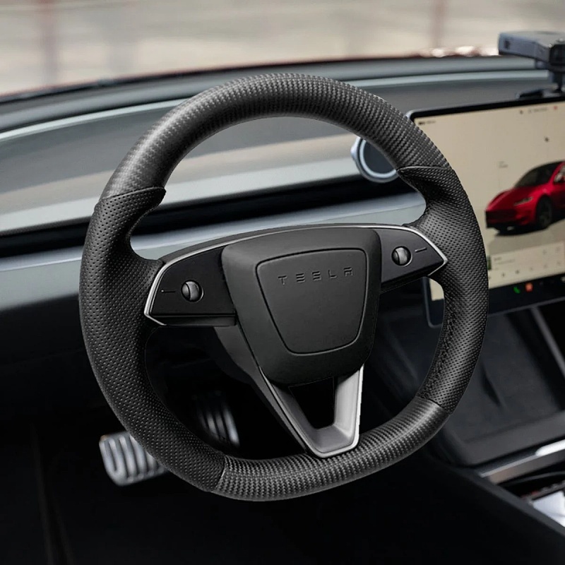 Sport Carbon Fiber Steering Wheel for Tesla Model 3 Highland/Y Juniper ...