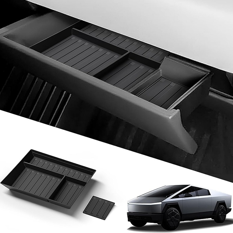 Tesla Cybertruck Armrest Box Organizer/Center Lower Box Organizer/Glov ...