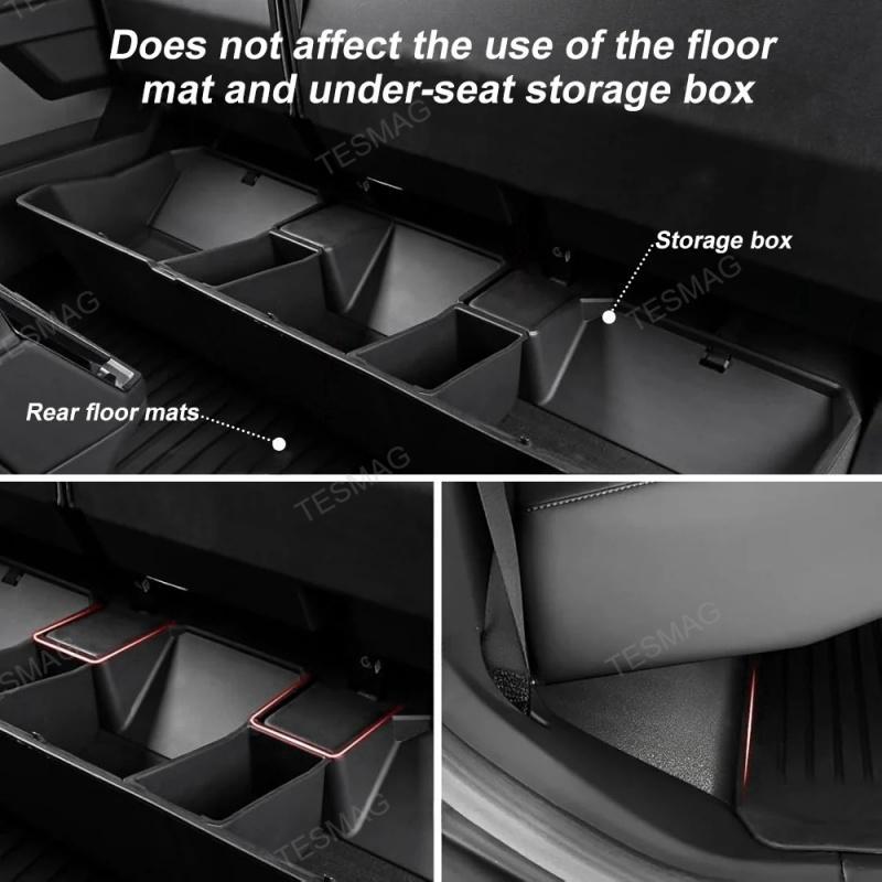 Tesla Cybertruck Under Rear Seat TPE Kick Protection Cover – TESMAG
