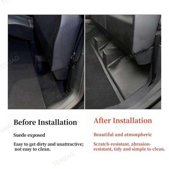 Tesla Cybertruck Under Rear Seat TPE Kick Protection Cover – TESMAG