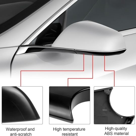 Tesla Model 3/Y Mirror Base Cover Replacements（2016-2024） – TESMAG