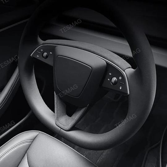 Tesla Model 3 Highland/Y Juniper Alcantara Steering Wheel U-Shaped Pan ...