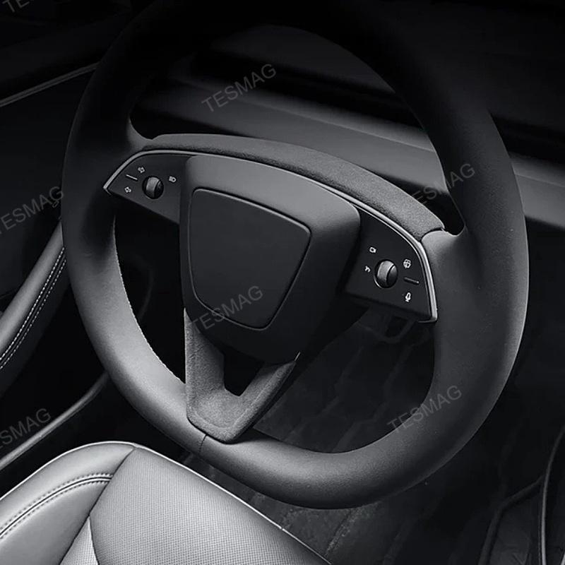 Tesla Model 3 Highland/Y Juniper Alcantara Steering Wheel U-Shaped Pan ...