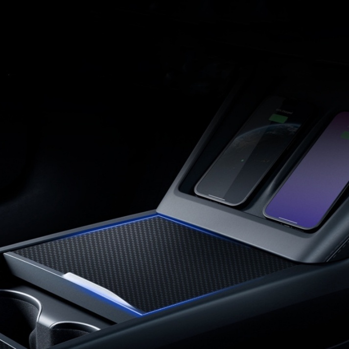 Tesla Model 3 Highland/Model Y Juniper True Carbon Fiber Center Panel ...