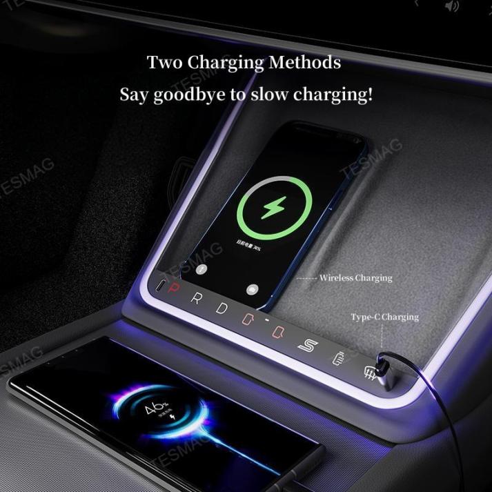 Tesla Model 3 Highland/Y Juniper Wireless Smart Button Charging Plate ...
