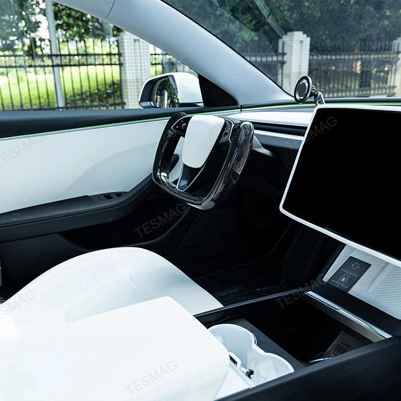 Tesla Model 3 Highland Yoke Steering Wheel With Full Real Carbon Fiber ...
