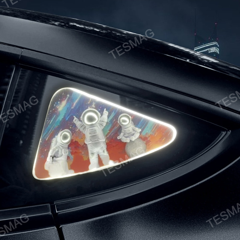 Tesla Model 3/Y/3 Highland Astronaut Ambient Light Triangle Window – TESMAG