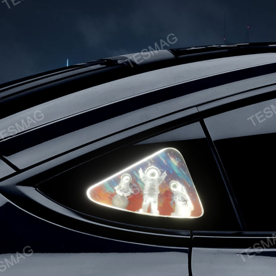 Tesla Model 3/Y/3 Highland Astronaut Ambient Light Triangle Window – TESMAG