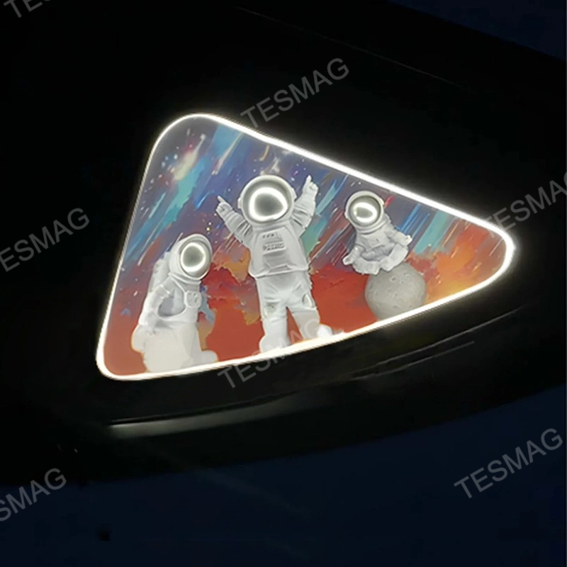 Tesla Model 3/Y/3 Highland Astronaut Ambient Light Triangle Window – TESMAG