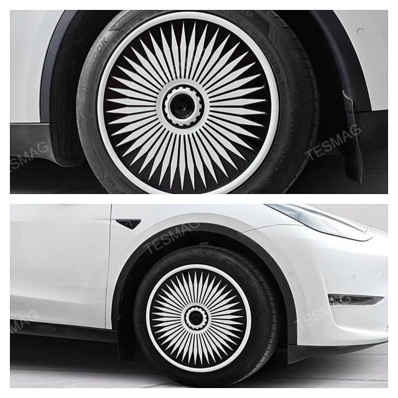 Tesla Model Y Full Wrap 19" Hubcap Wheel Protectors（2020-2024） – TESMAG