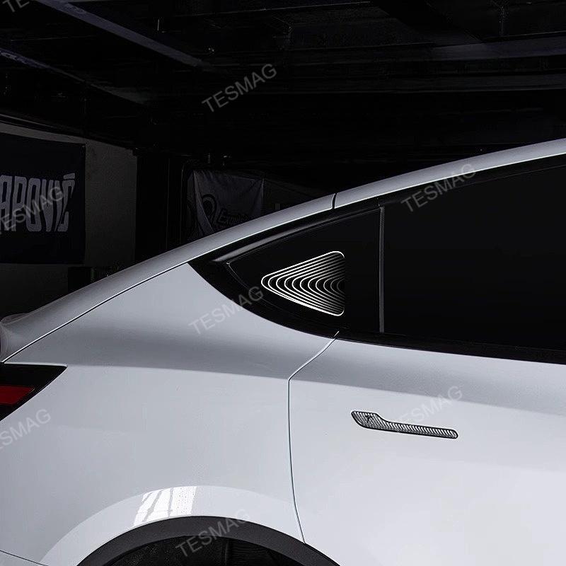 Tesla Model 3/Y/ Model 3 Highland Triangle Window Ambient Lighting (2 ...
