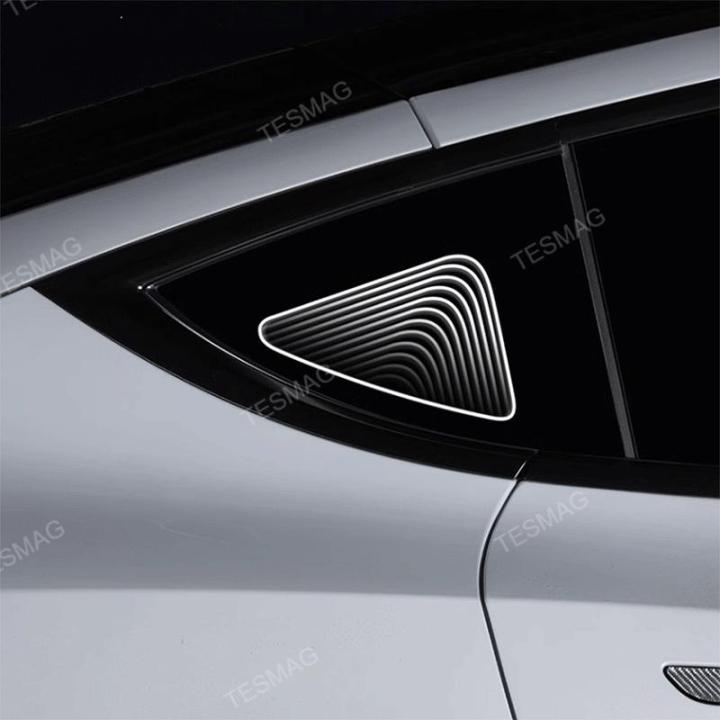 Tesla Model 3/Y/ Model 3 Highland Triangle Window Ambient Lighting (2 ...
