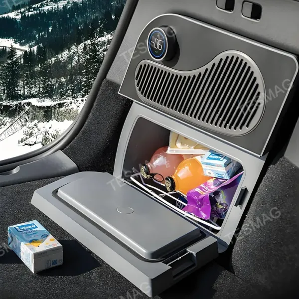 Tesla Model Y Trunk With Refrigerator/Cooler Built In – TESMAG