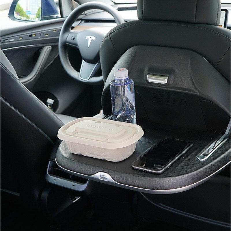 Seatback Foldable Table with Wireless Charging for Tesla Model 3/Y – TESMAG
