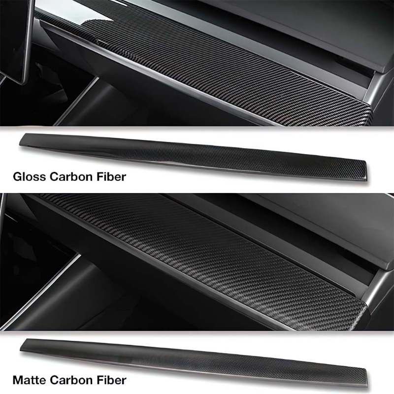Tesla Model 3/Y Carbon Fiber Dash Cover - Real Molded Carbon Fiber – TESMAG