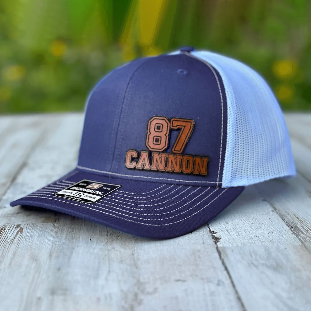 Personalized Hat with Number and Name for Hockey, Football, Basketball ...