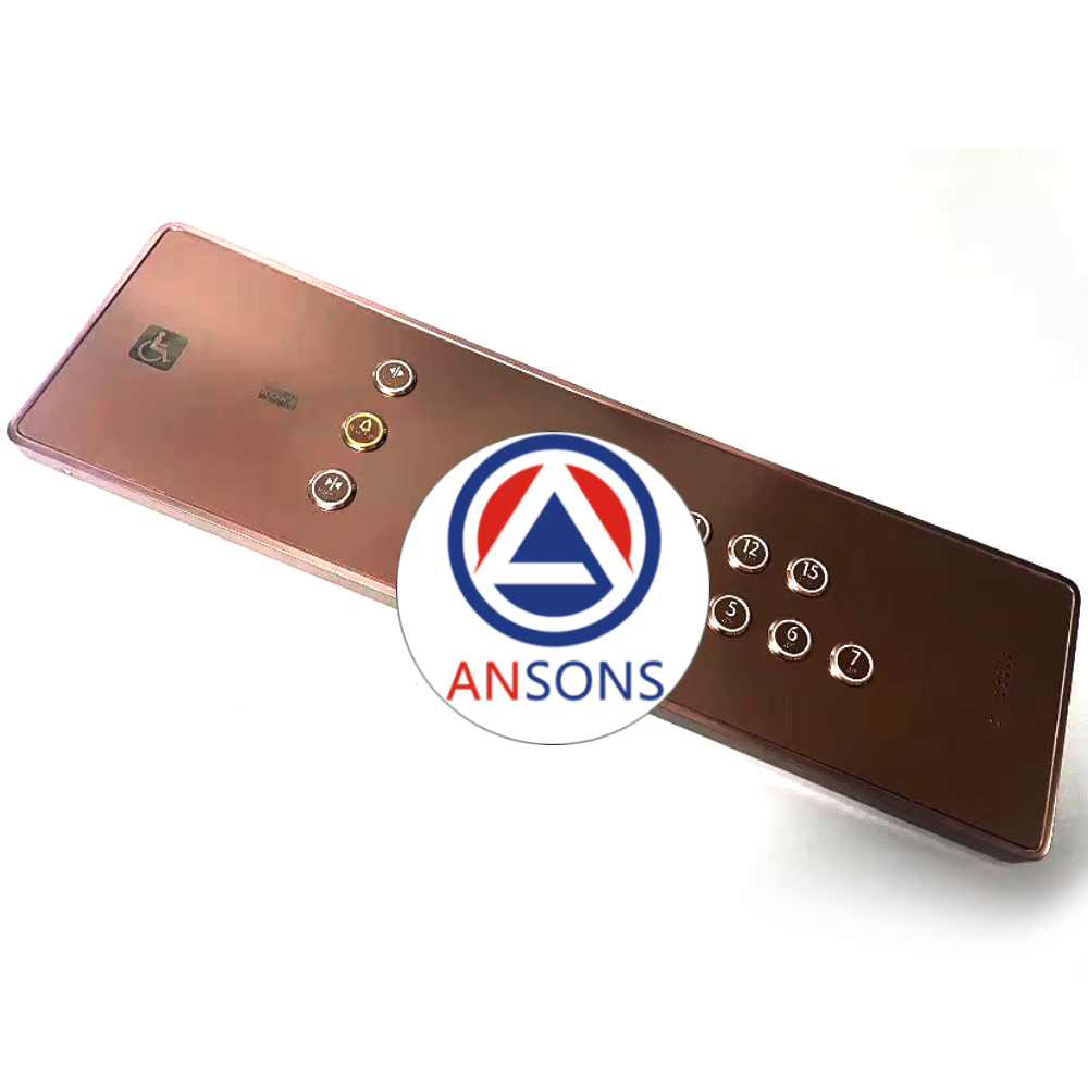 KONE Elevator COP Disabled Control Panel Rose Gold Can Be Customized K
