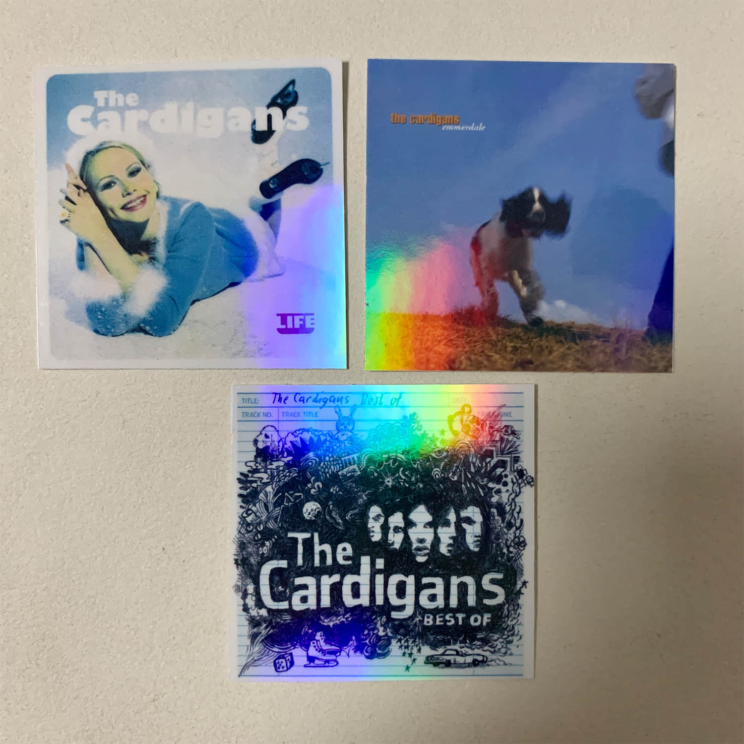 The Cardigans 2" Album Cover Stickers – Emmerdale - Best Of