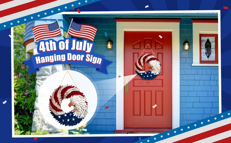 250th Memorial Eagle Wreath Independence Day Decorations 250th Memorial Eagle Wreath Independence Day Decorations