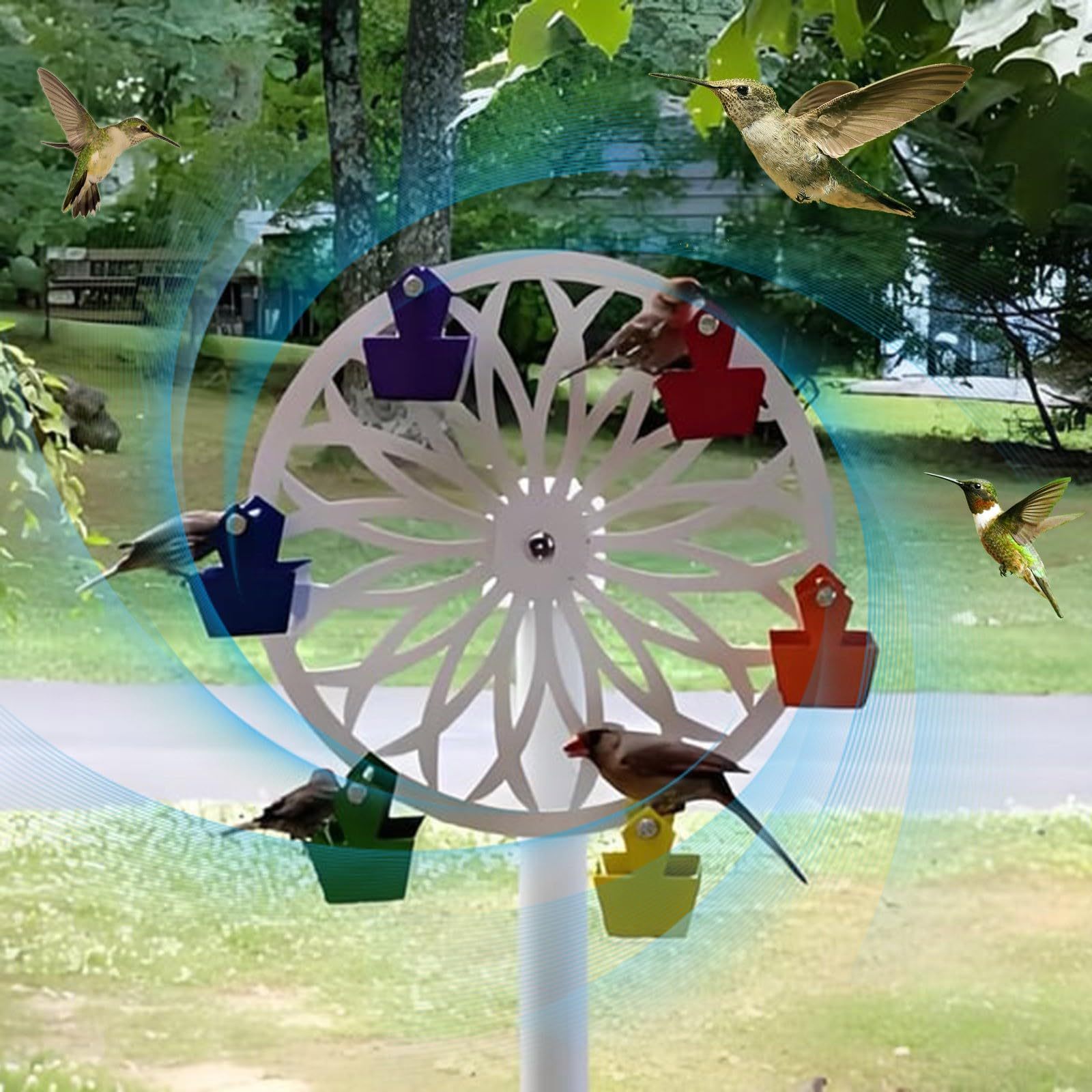🎡Wheel Bird Feeder - The Ferris Wheel of Fun for Your Feathered Frien