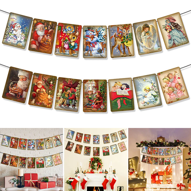 🎄Vintage Style Christmas Banner🎅