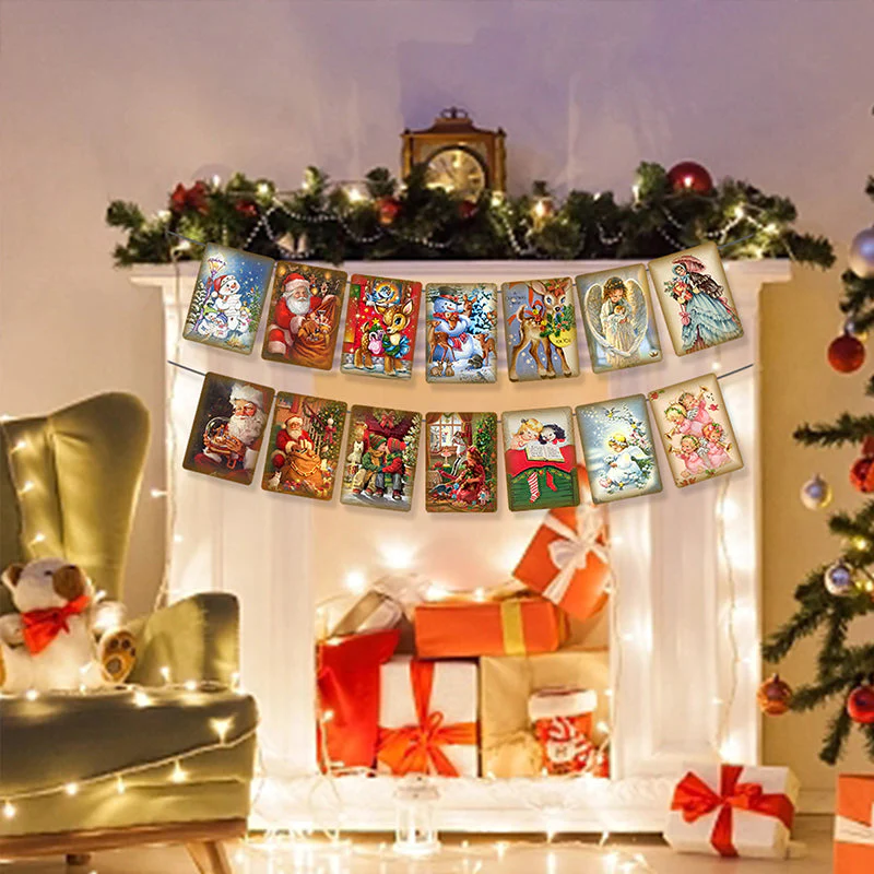🎄Vintage Style Christmas Banner🎅