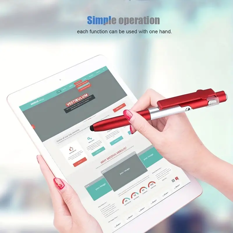 4-in-1 Folding Light Ballpoint Pen