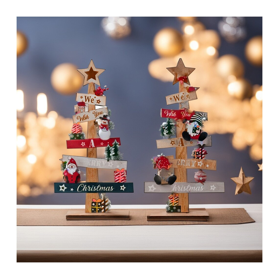 🎄Christmas Decorations Desktop Tree Santa Claus⛄ – echodecor