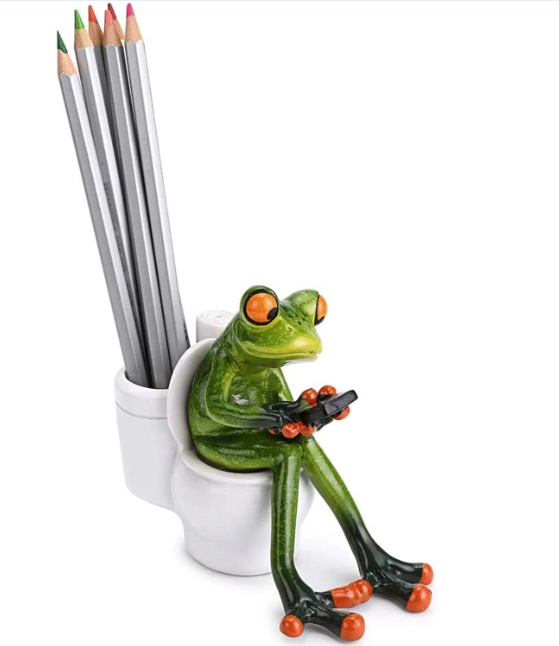 Creative Frog Pen Holder