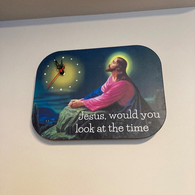 🤣🤣Funny Wall Clock Jesus-would you look at the time.