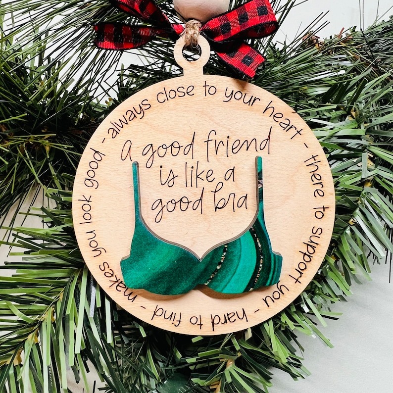 💖🎁Funny Christmas Bra Ornament-Friend Gift