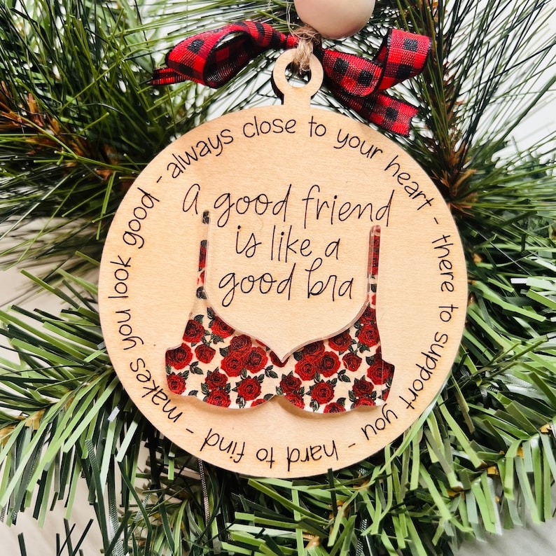 💖🎁Funny Christmas Bra Ornament-Friend Gift