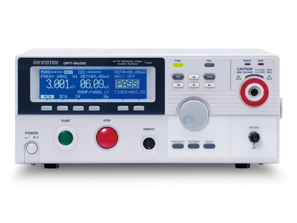 Instek GPT-9603 AC 100VA AC/DC Withstanding Voltage/Insulation ...