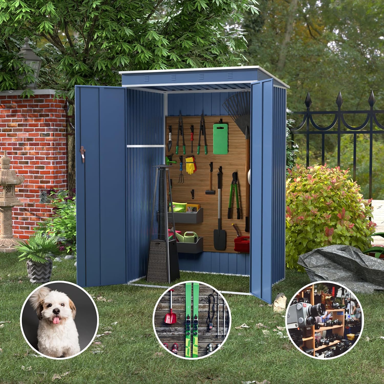 Metal Outdoor Storage Shed – AOBABO