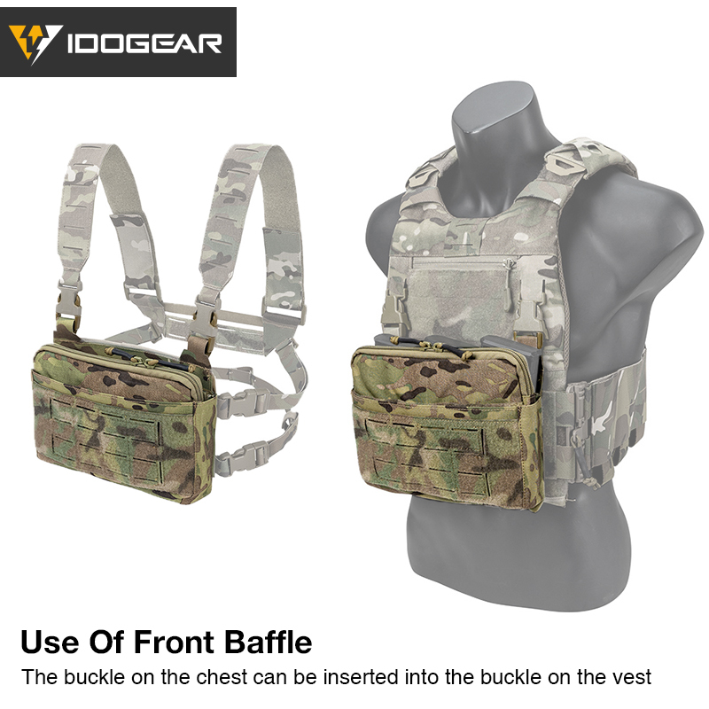 IDOGEAR Tactical FCSK 3.0EX Plate Carrier MOLLE Vest With inner Plates ...