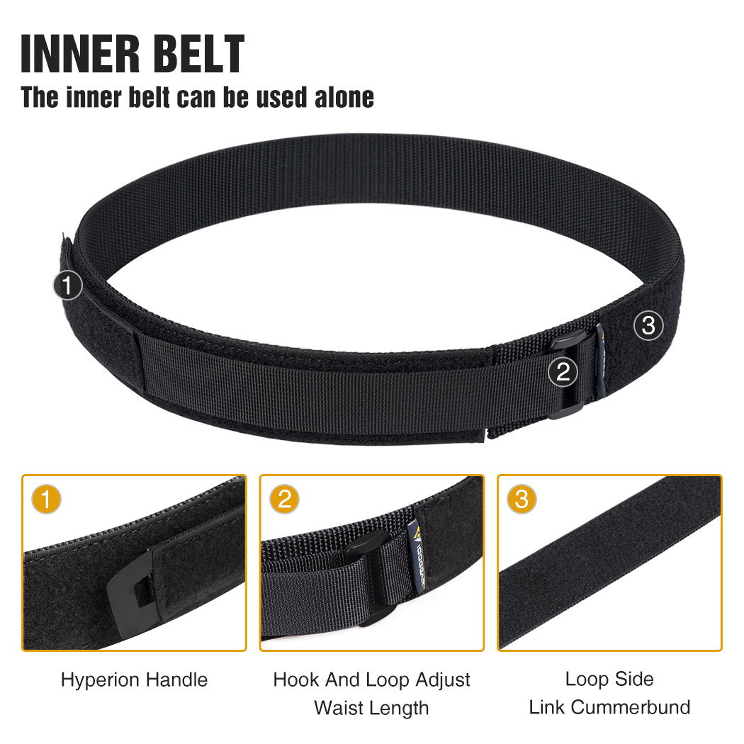 IDOGEAR Tactical Belt MOLLE Military Belt Modular Rigger's Belt ...